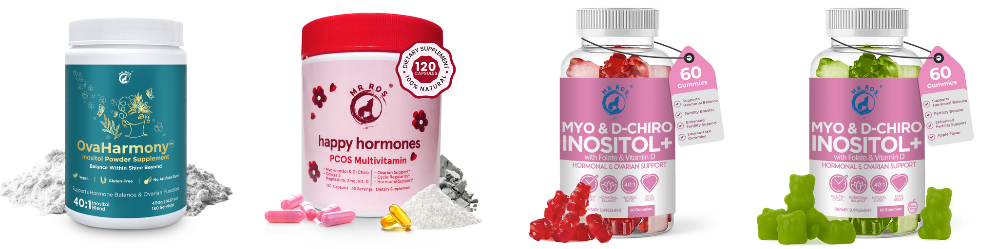 PCOS Supplements – Capsules, Gummies & Powder by MR ROS