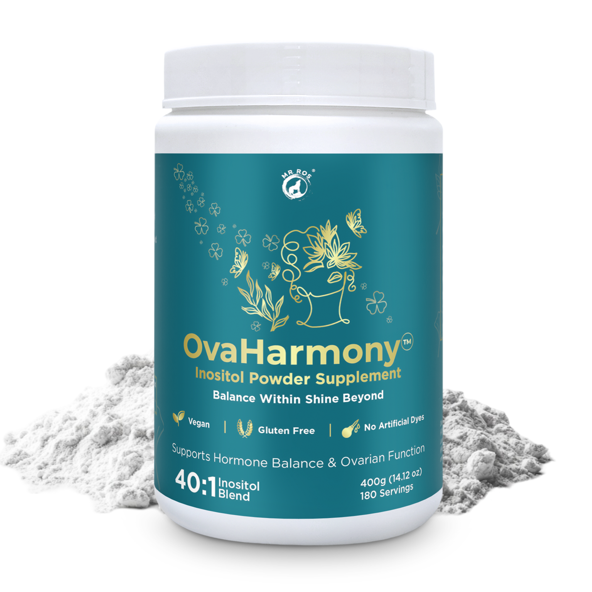 MR ROS OvaHarmony Powder – PCOS Support & 40:1 Inositol Blend